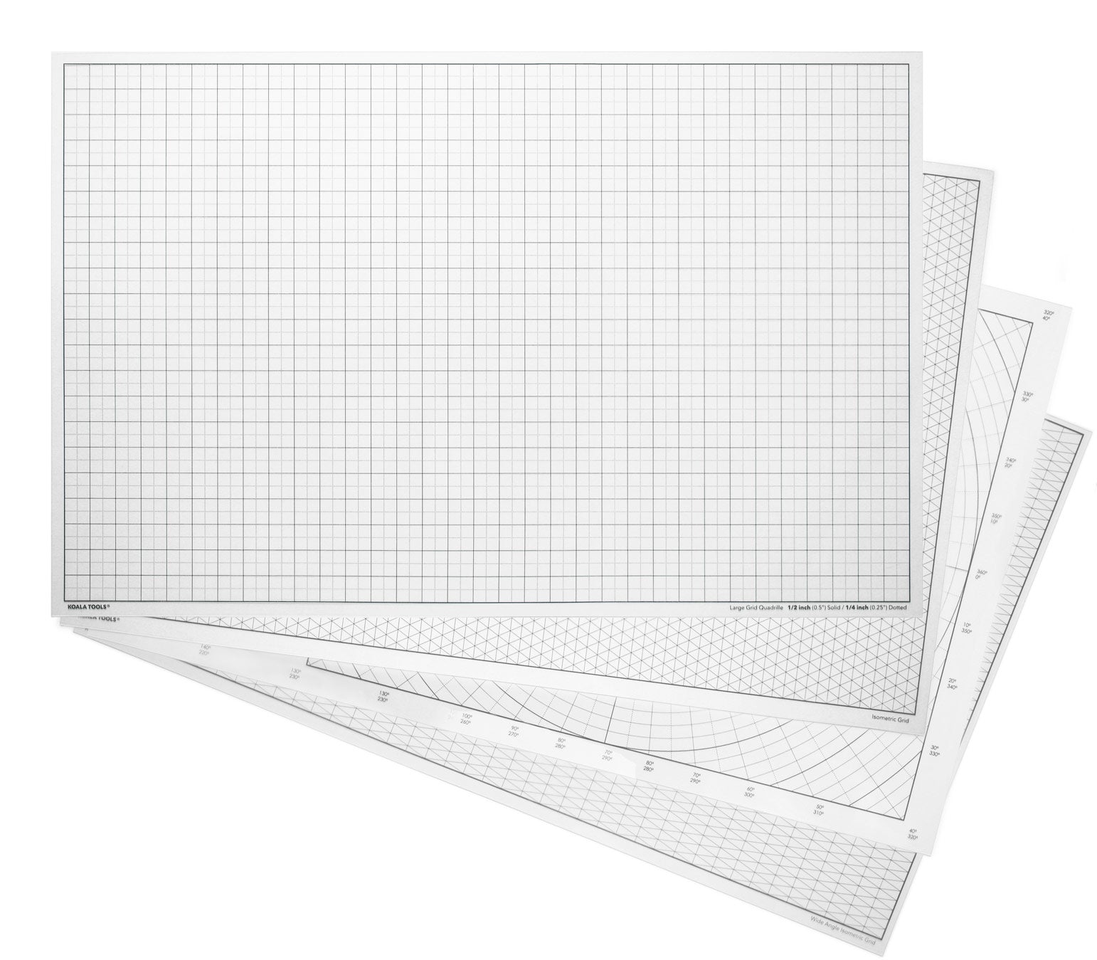 XL Geometric Transparency Grid Set (11" x 17") – Koala Tools
