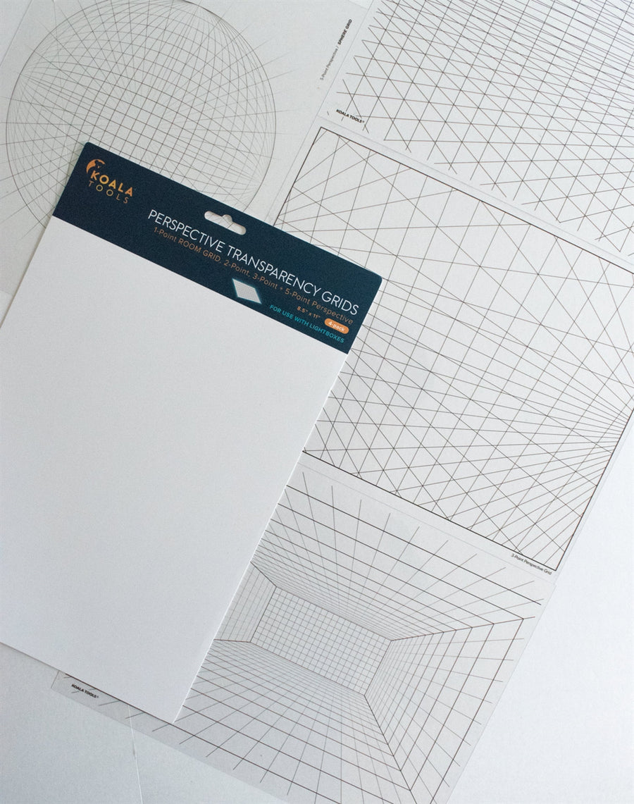 Perspective Transparency Set - 1 Point Perspective, 2 Point Perspective ...