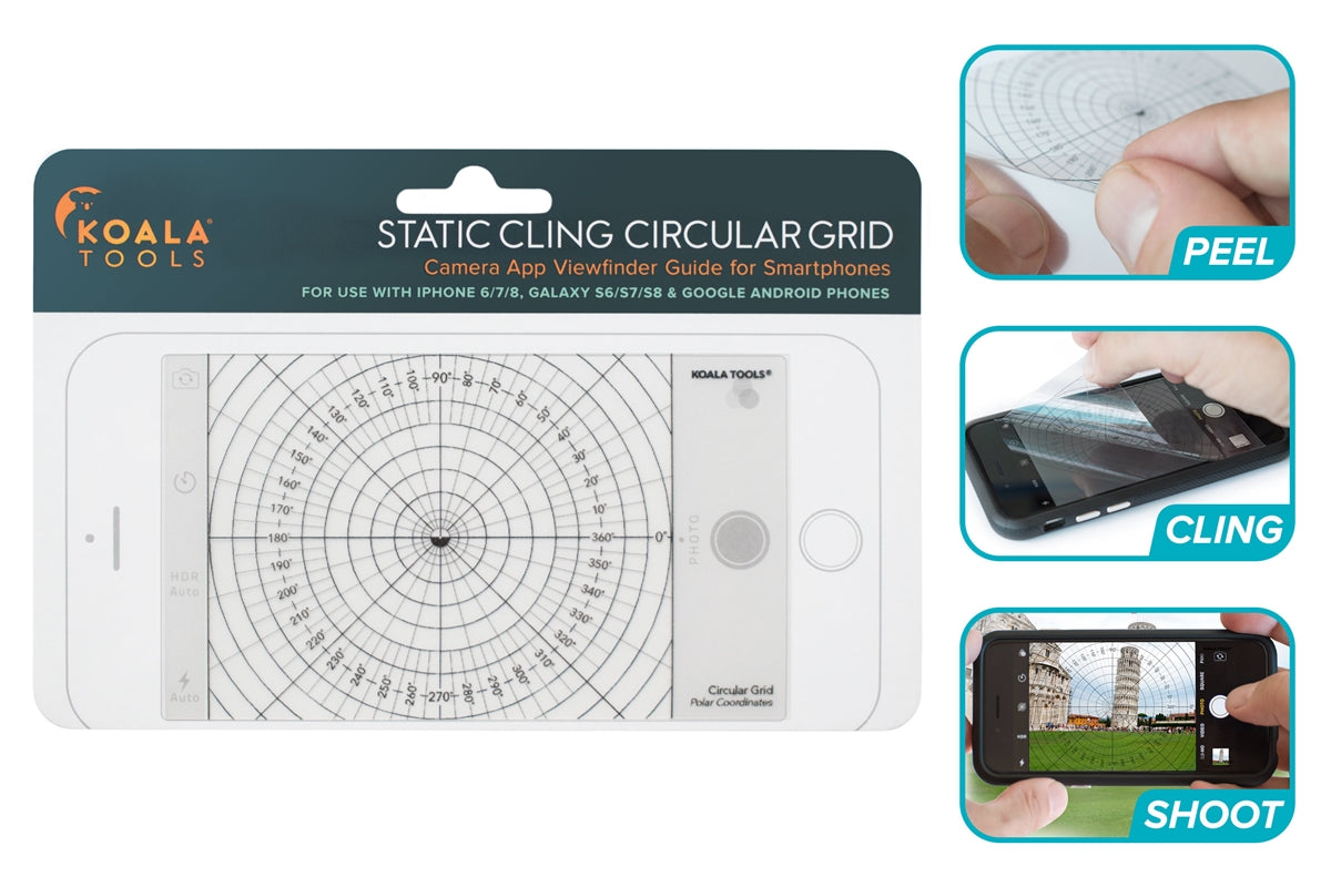 360 degree Circular Grid Smartphone Viewfinder – Koala Tools